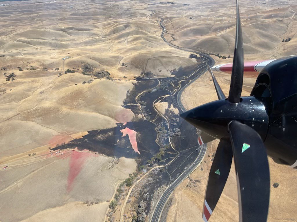 Crews battle brush fire off Vasco Road - Pleasanton Weekly
