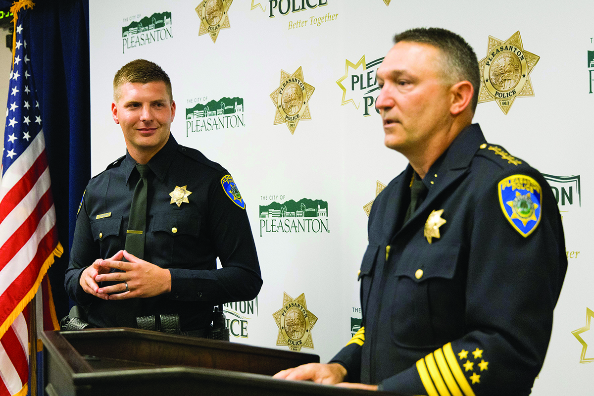 Pleasanton PD swears in newest officer - Pleasanton Weekly