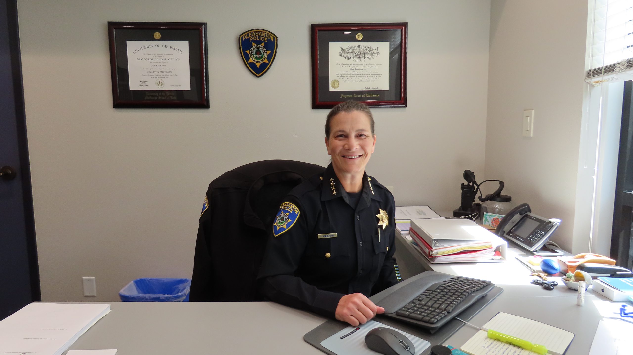 Sitting down with Pleasanton Interim Police Chief Gina Anderson ...