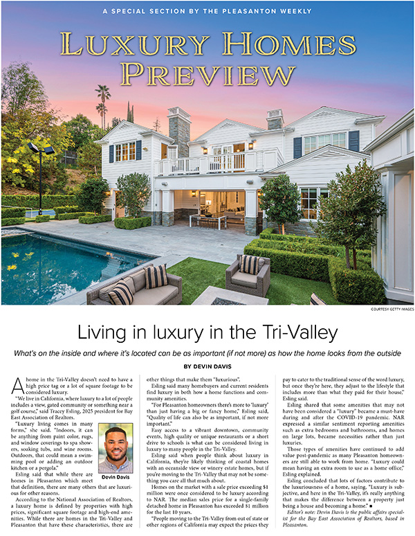 Luxury Homes Preview Feb 2025 - Pleasanton Weekly